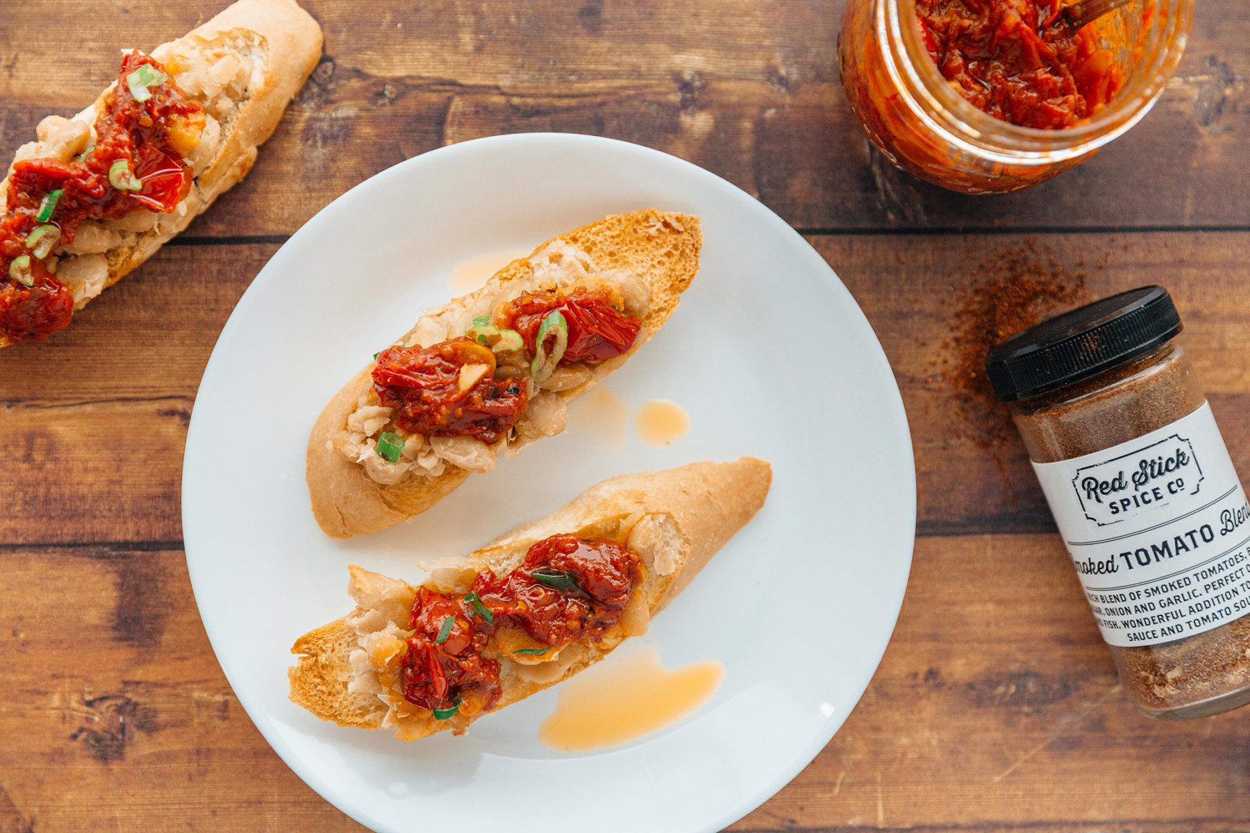 Tuscan White Bean Toast RECIPE | Red Stick Spice