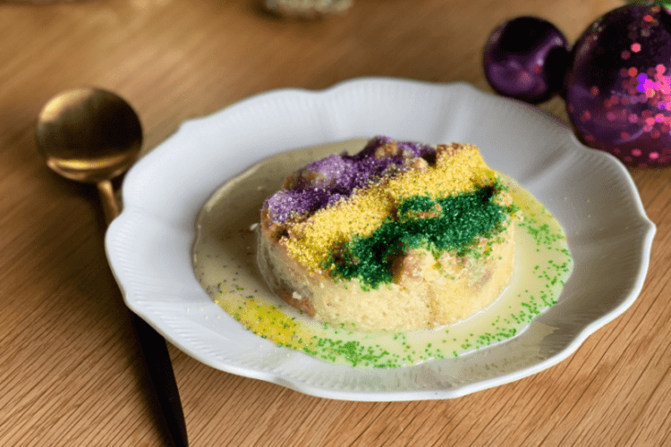 KING CAKE BREAD PUDDING WITH RUM SAUCE Recipe | Red Stick Spice