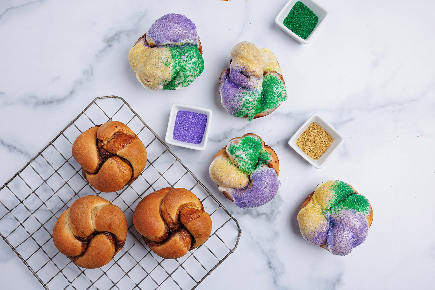 MINI KING CAKE MUFFINS Recipe | Red Stick Spice